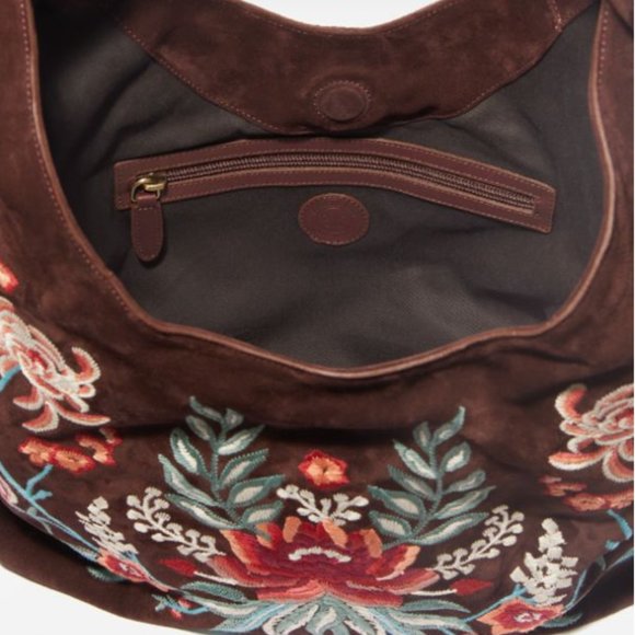 Johnny Was | Bags | Johnny Wass Embroidered Soft Hobo | Poshmark